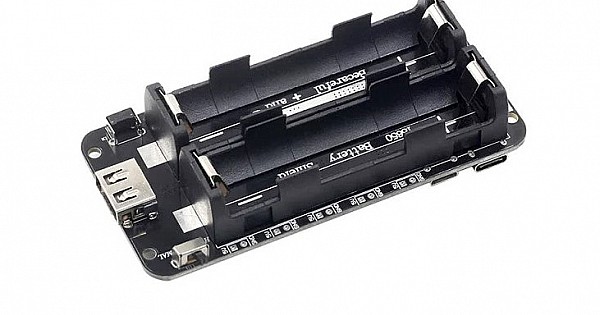 2 x 18650 Lithium Battery Expansion Shield for Arduino, ESP32 , ESP8266