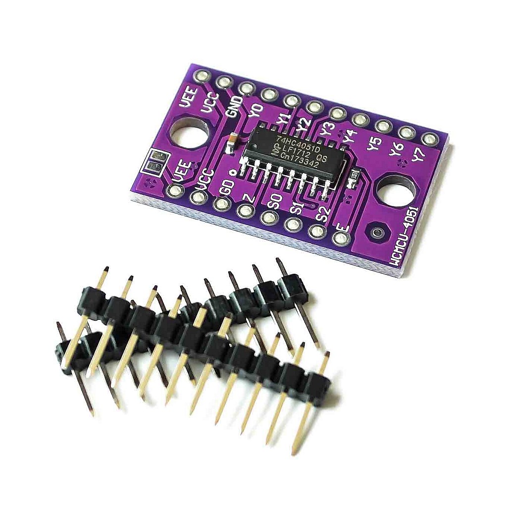 74HC4051 8 Channel Analog Multiplexer/Demultiplexer Breakout Board for ...