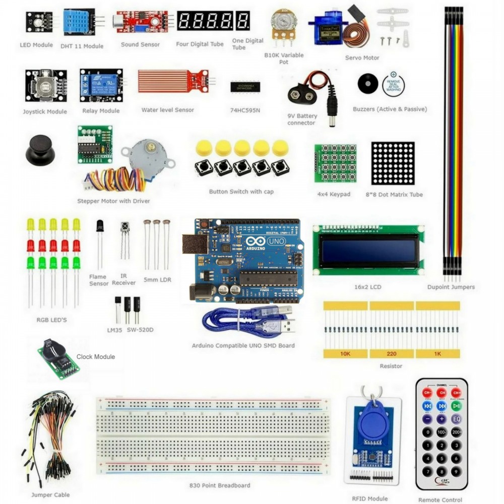 Arduino RFID Learning Kit V4 with Instruction CD & UNO R3