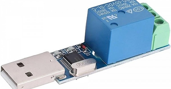 LCUS-1PLC USB Serial Control Relay Module | 1 Channel