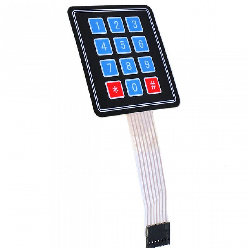 12 Keys 3x4 Matrix - Membrane Type Keypad - importdukan.com