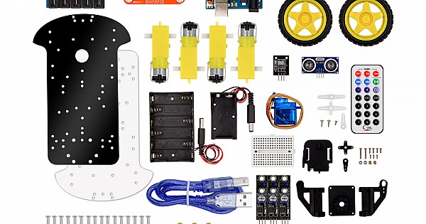 All robotics spar parts for making DIY Robot
